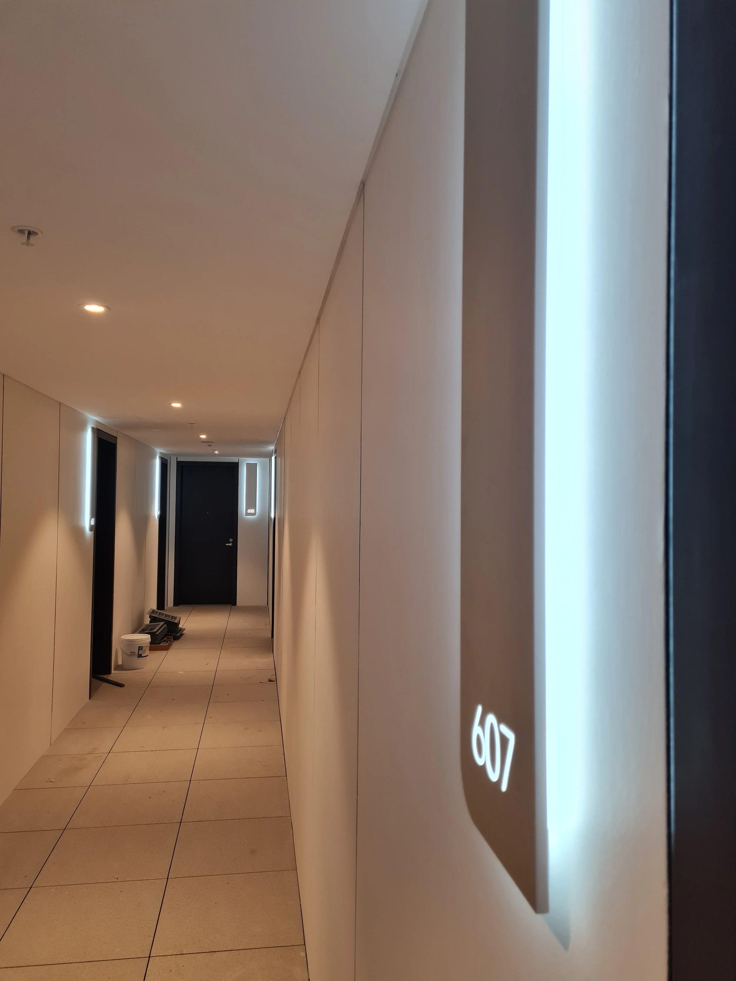 Illuminated building signage — Pacific Signage Australia