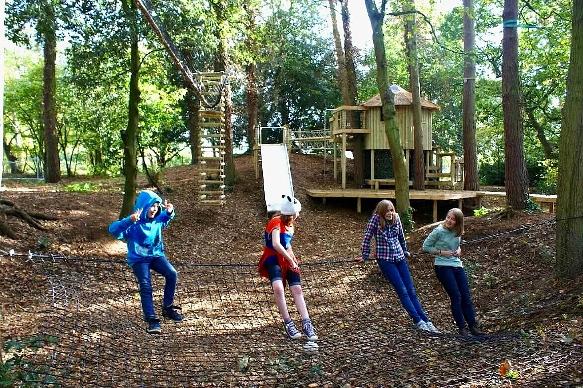 Treehouses, Rope Bridges, Treetop Walkways and Nest Swings