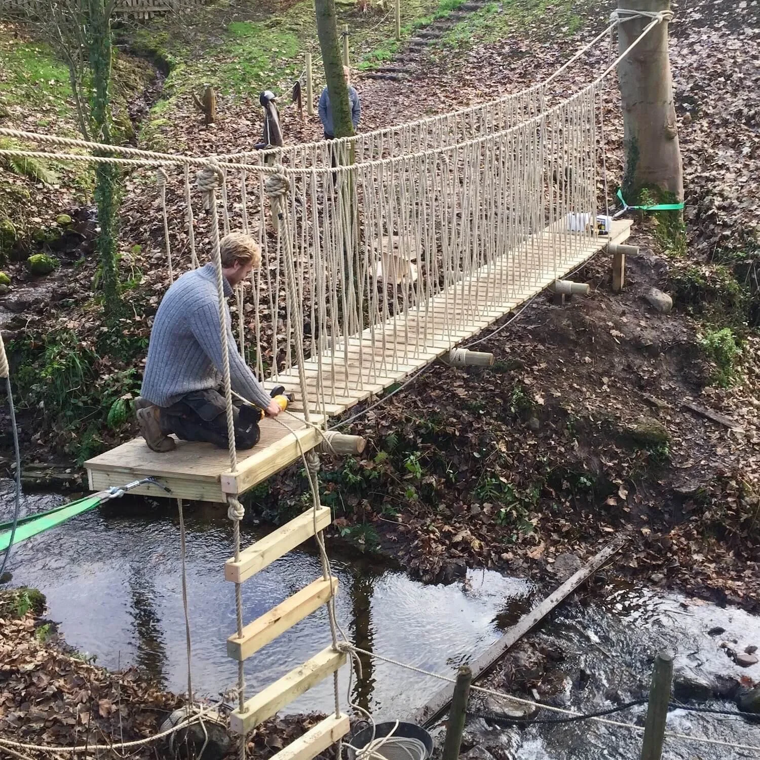 Rope Bridge Adventure Project - Hexham — Treehouses, Rope Bridges ...