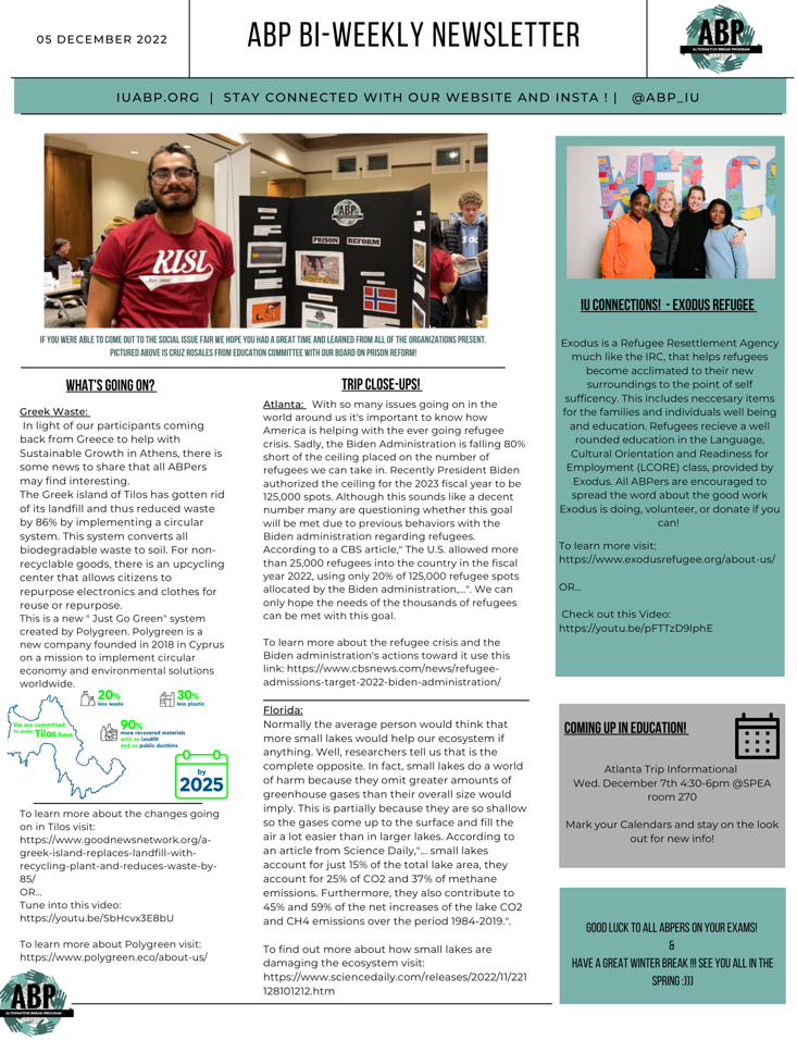 Initiatives — Alternative Break Program