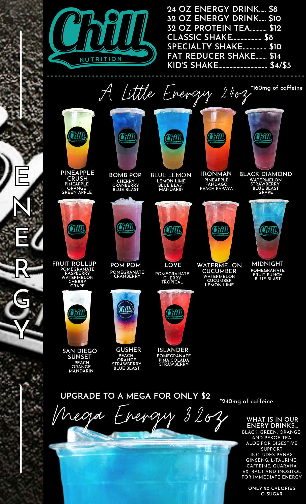 Chill Nutrition | Shakes, Teas & Healthy Drinks in Lodi, CA