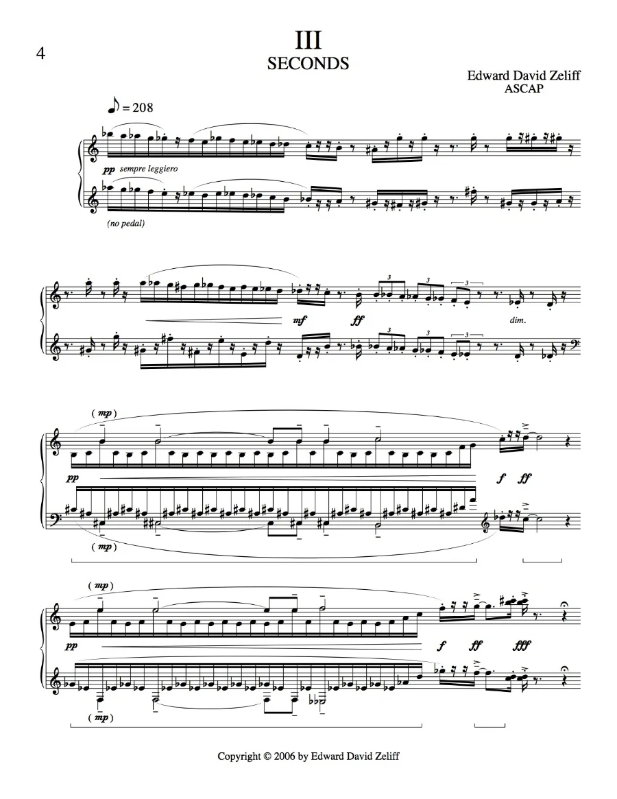 VIEW THE SCORE — Edward David Zeliff