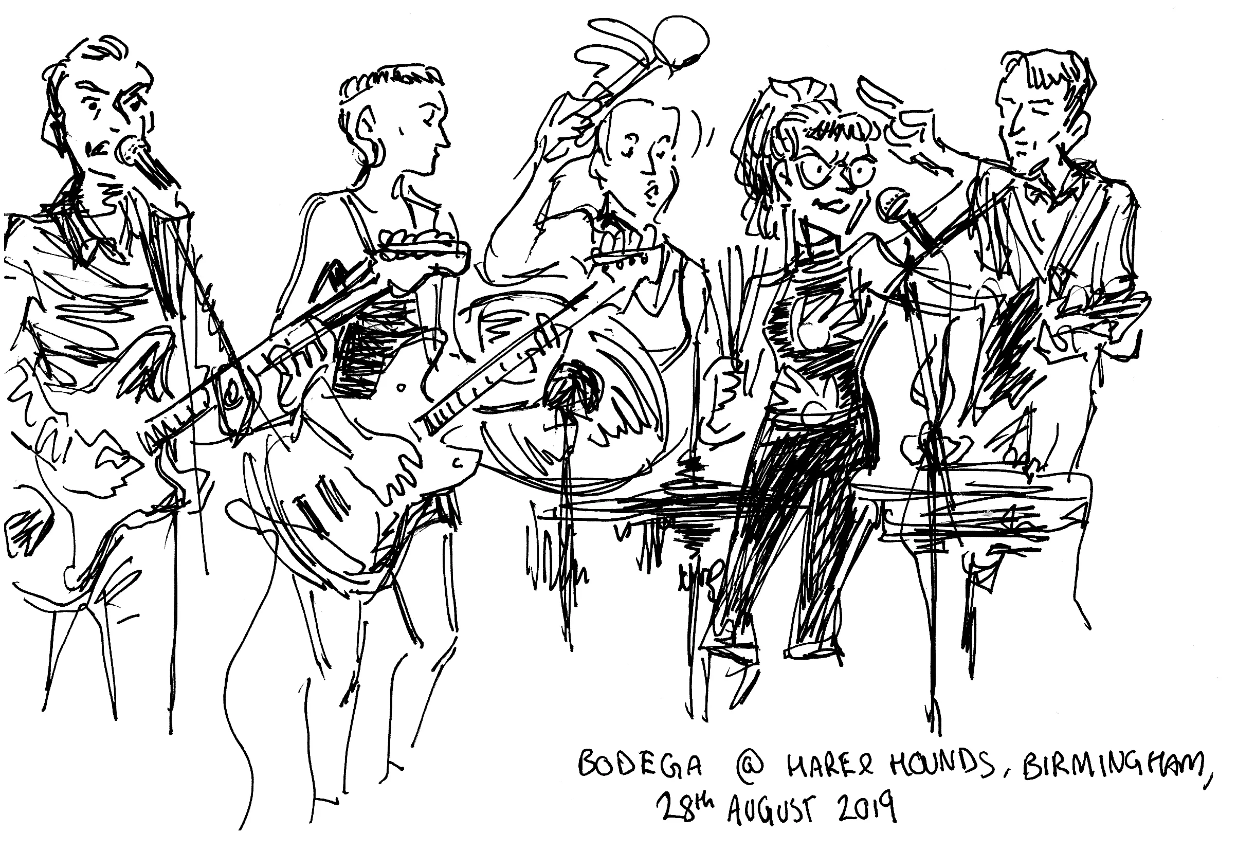 Gig Sketches — Comics & Illustration by Sammy Borras