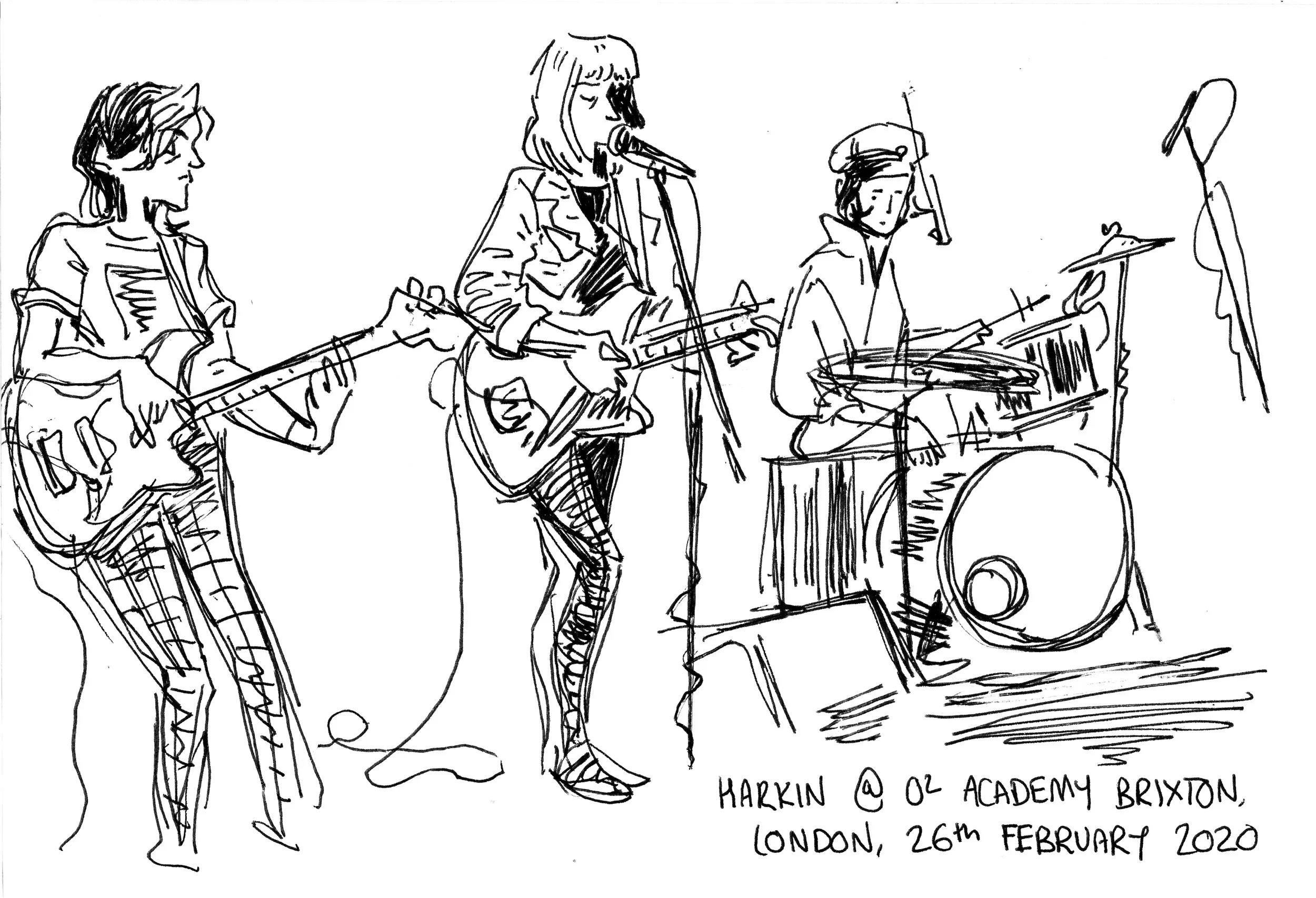 Gig Sketches — Comics & Illustration by Sammy Borras