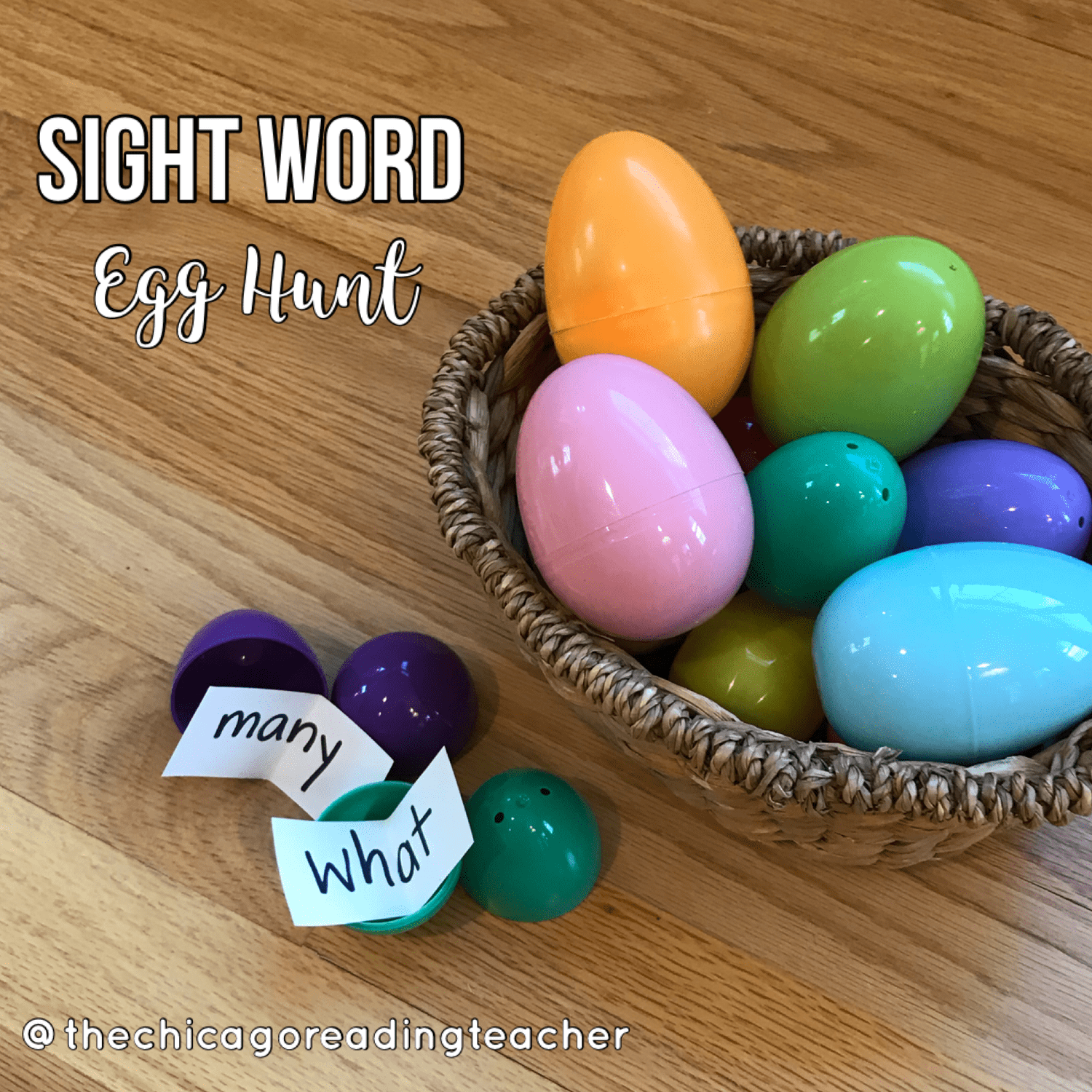 Letter Sound and Sight Word Egg Hunt — The Booklight