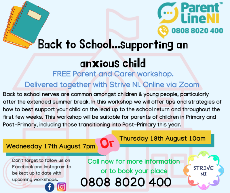 Back to School Workshop for Parents — Larne High School