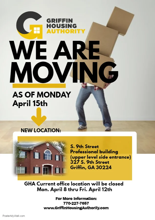 We're moving to a new home! Please read the attached flyer for all the ...