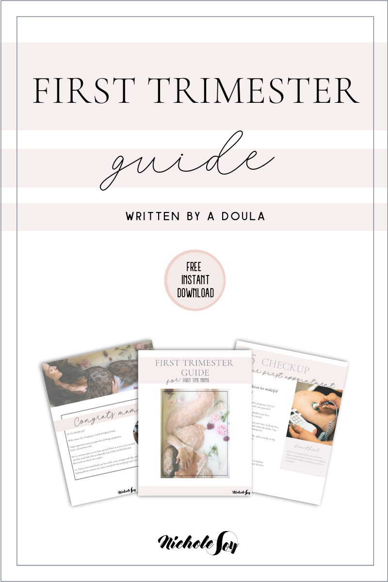 First Trimester Guide for First Time Moms — Nichole Joy