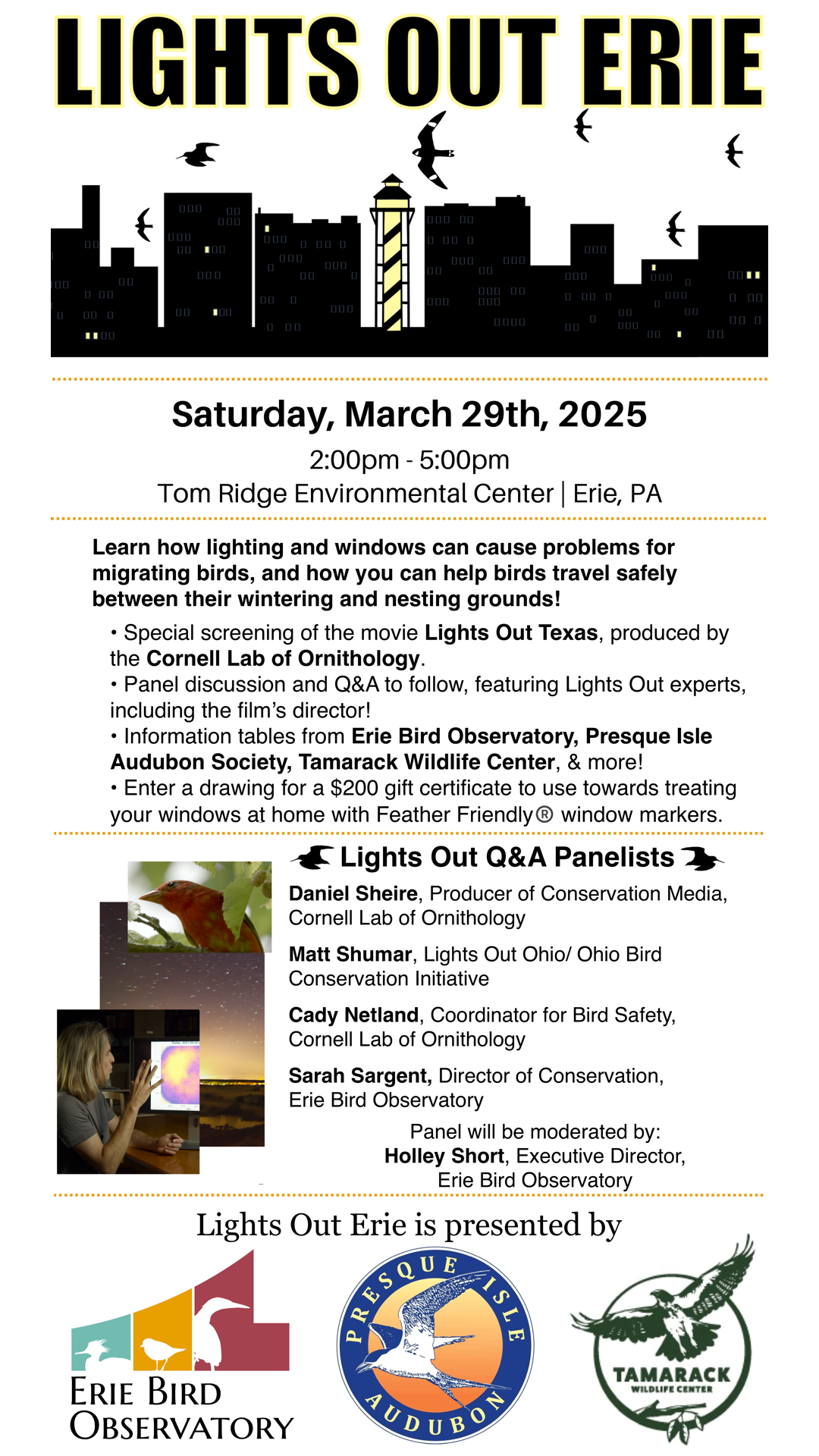 Lights Out Erie — Erie Bird Observatory