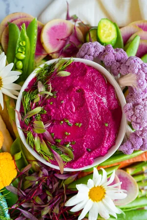 Spring Veggie Board (Spring Crudités Platter) — My Moonstone Kitchen