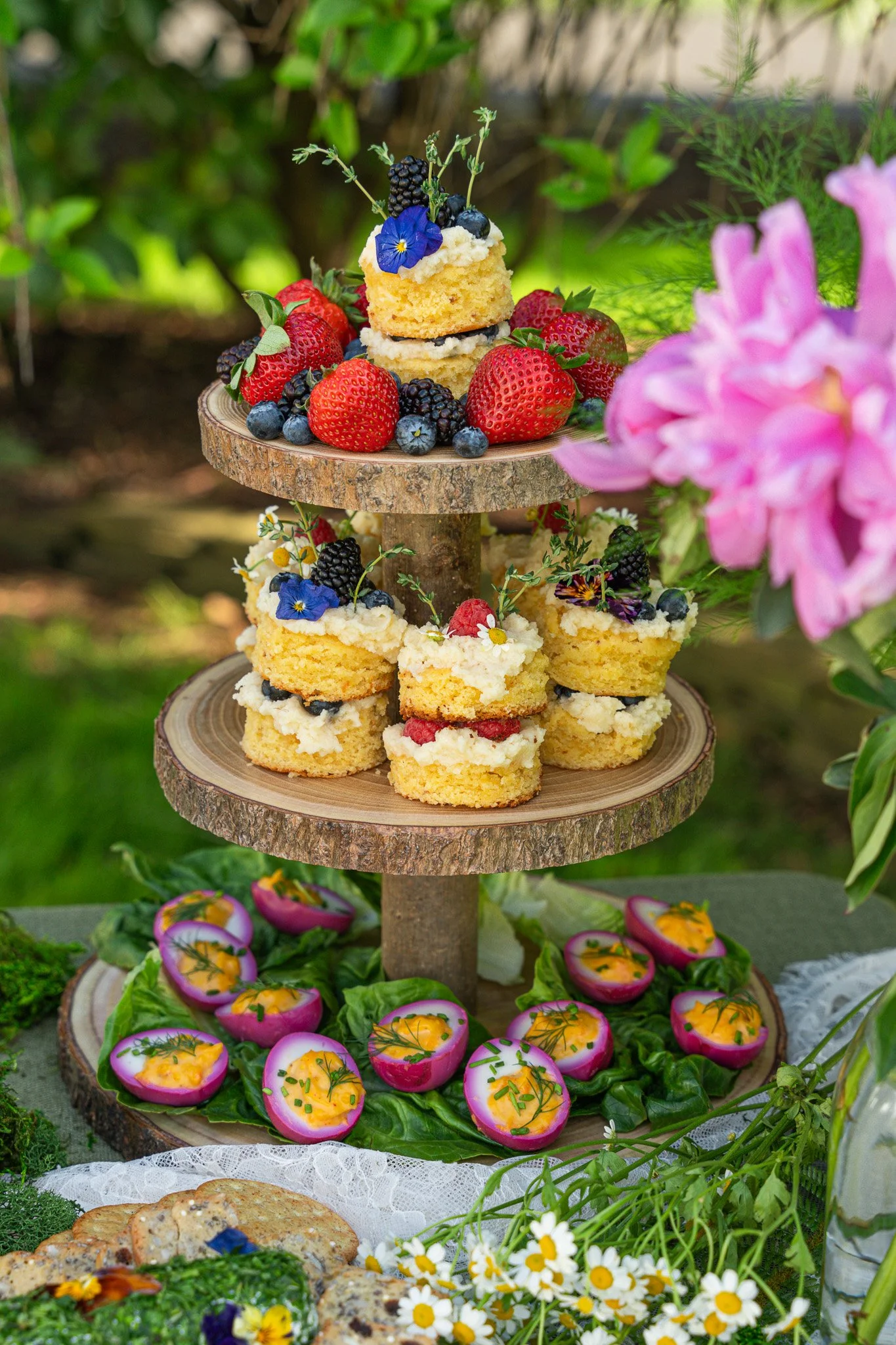 Mini Flower Cakes — My Moonstone Kitchen