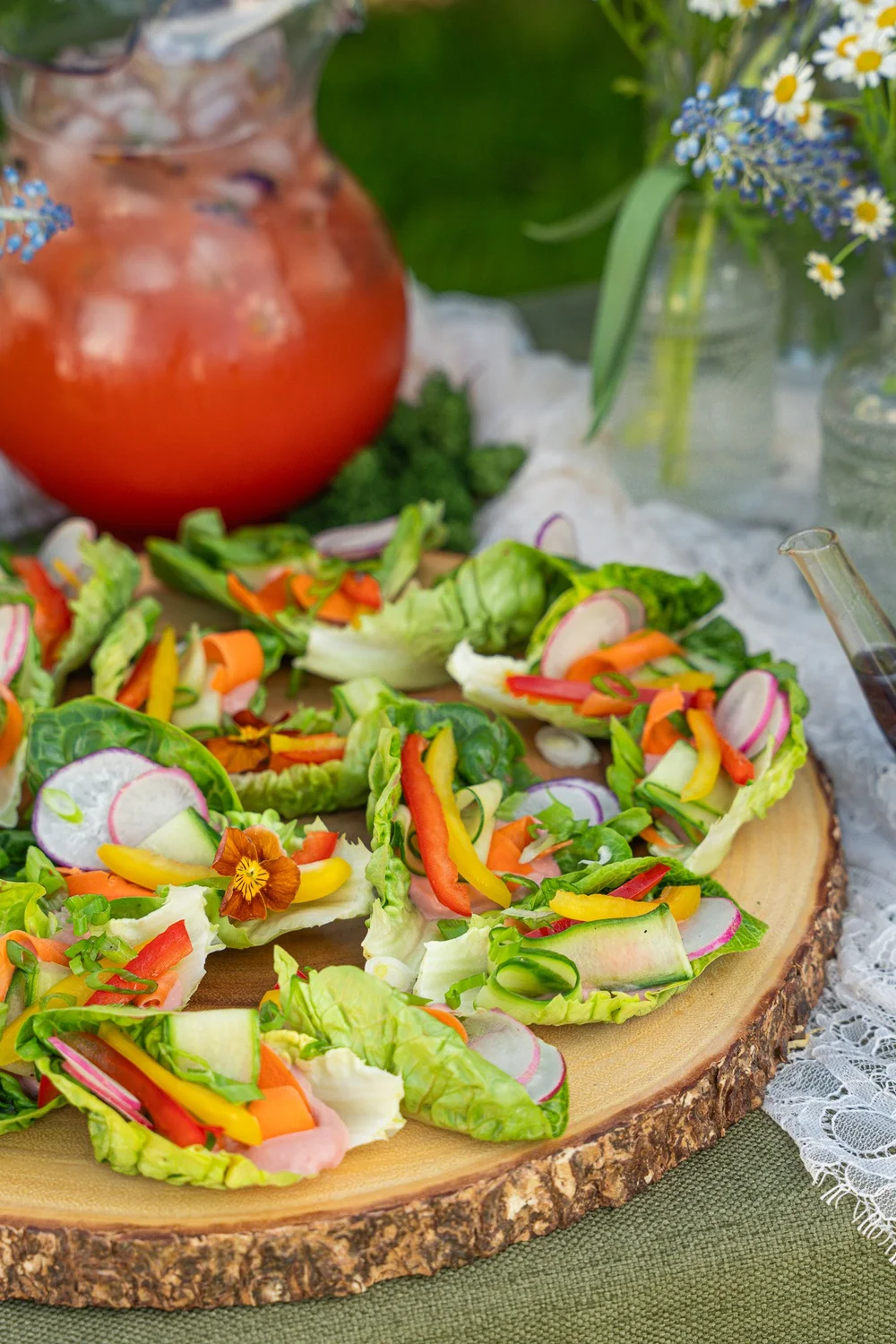 Rainbow Lettuce Cups — My Moonstone Kitchen