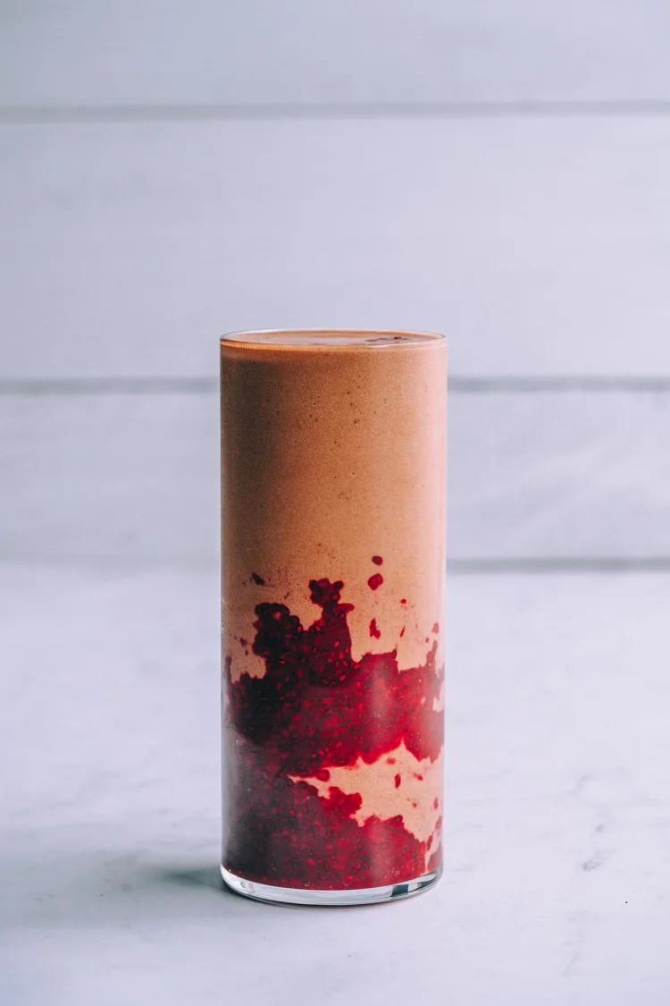 Chocolate Raspberry Swirl Smoothie — My Moonstone Kitchen