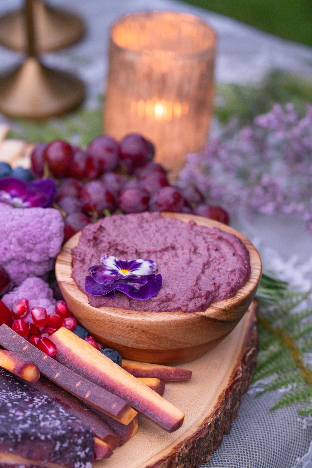 Purple Carrot Hummus — My Moonstone Kitchen