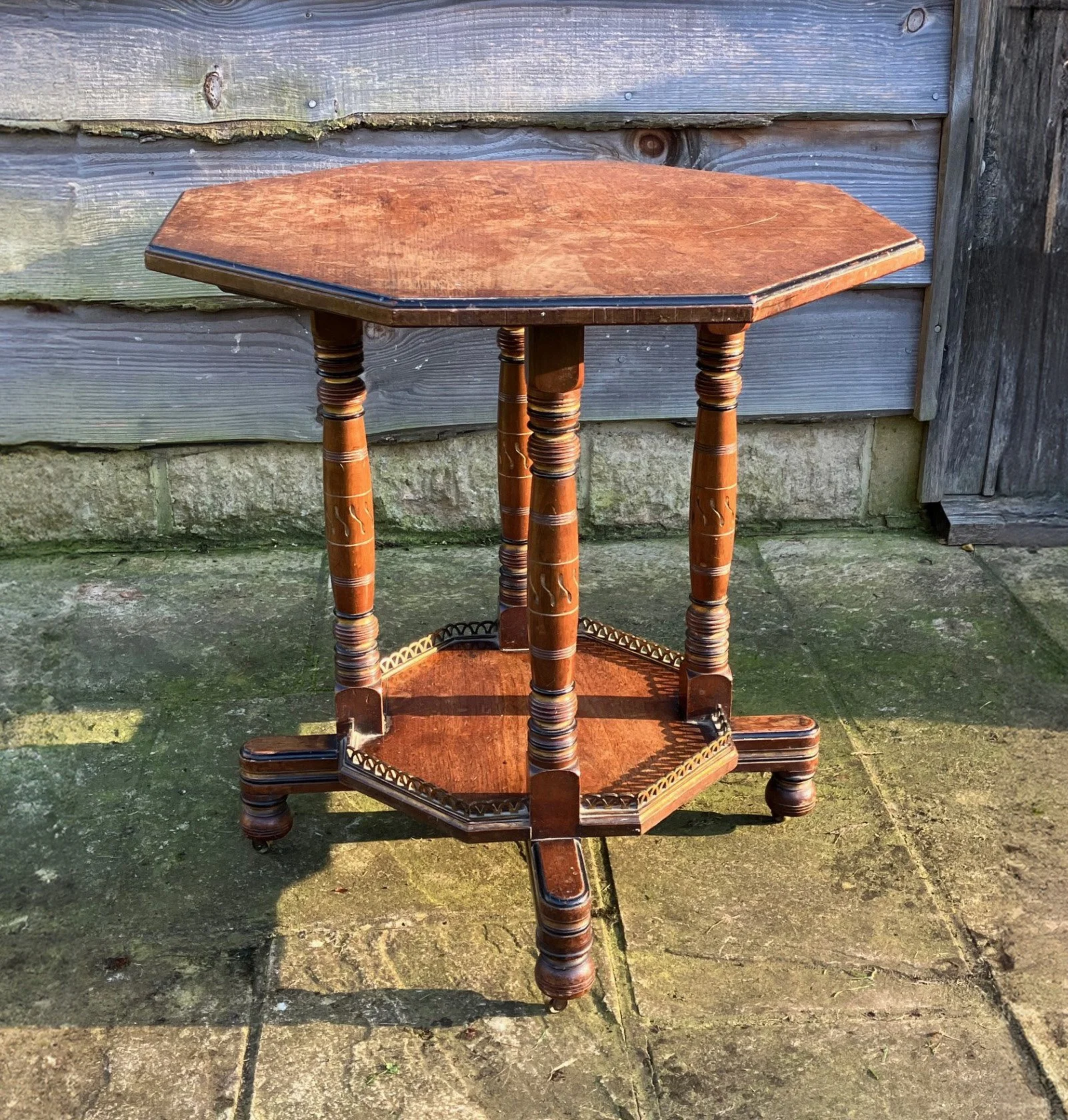 Walnut Octagonal Table