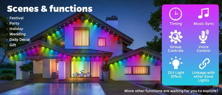 Permanent Outdoor Eaves Lighting | Denver LED Direct