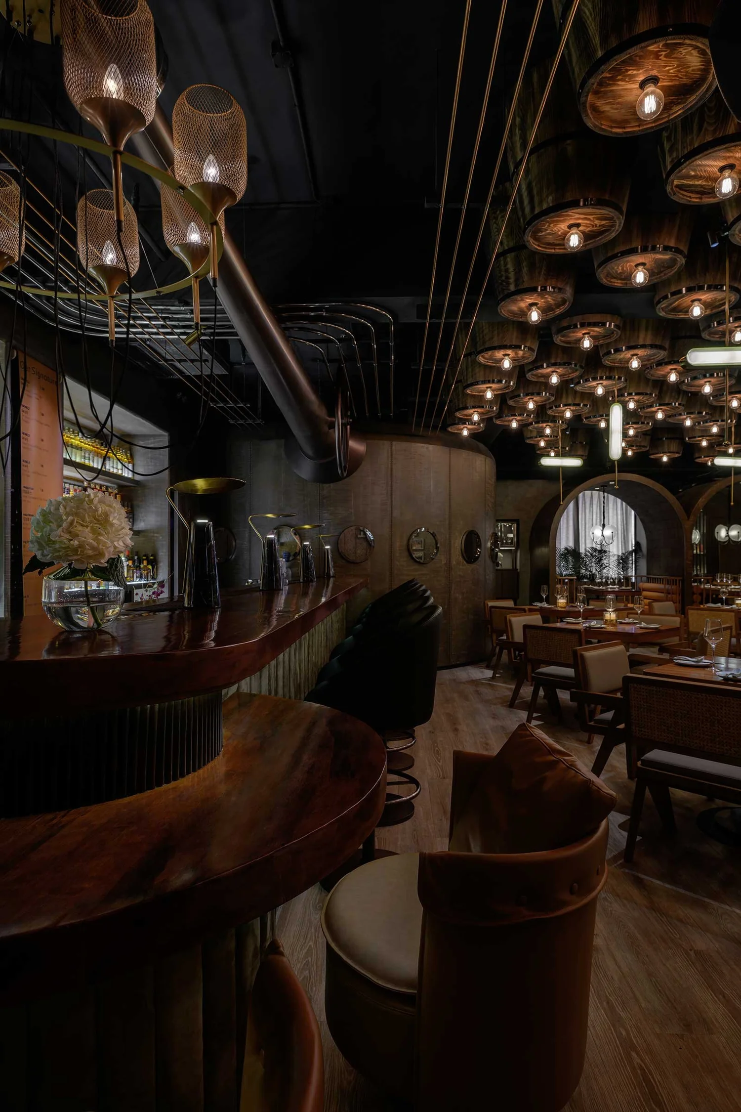 Industrial Elegance at OAK Whisky Bar — Design Anthology