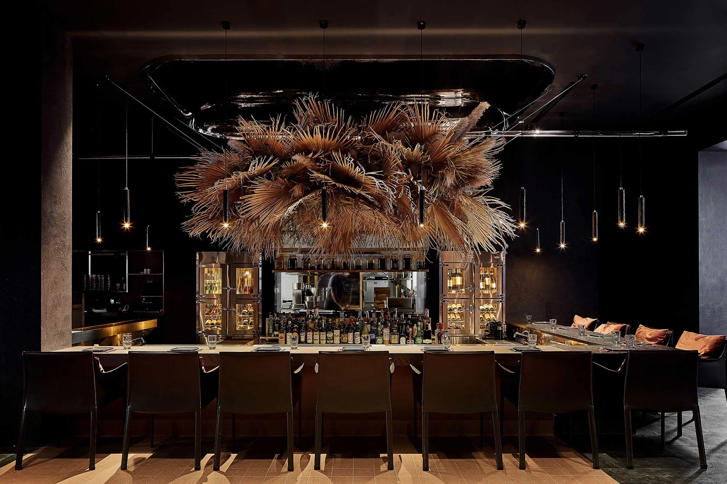 Forest- and Fire-Inspired Gastrolounge Charcohol — Design Anthology