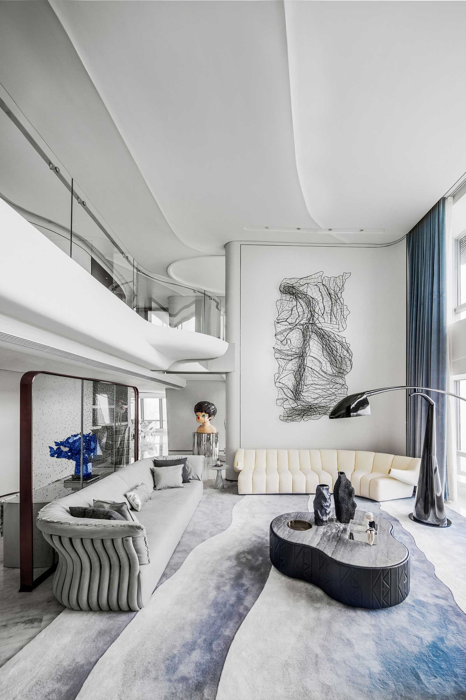 A Curvaceous Coastal Apartment — Design Anthology