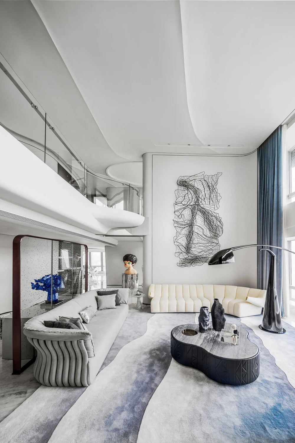 A Curvaceous Coastal Apartment — Design Anthology