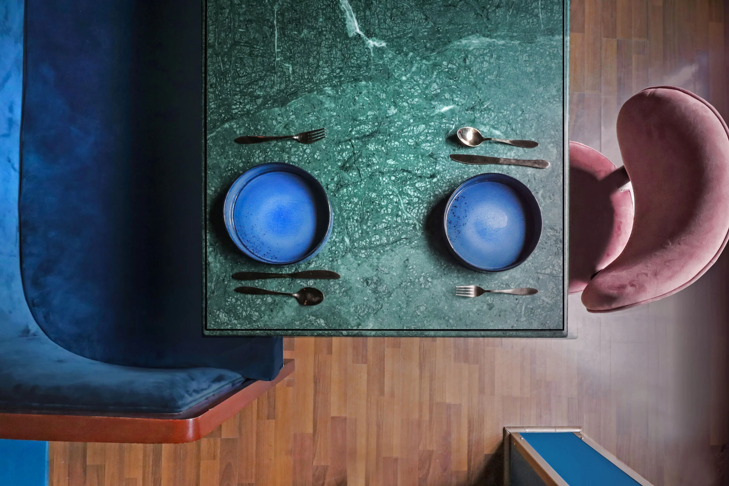 A Royal Blue Rum Bar in New Delhi — Design Anthology