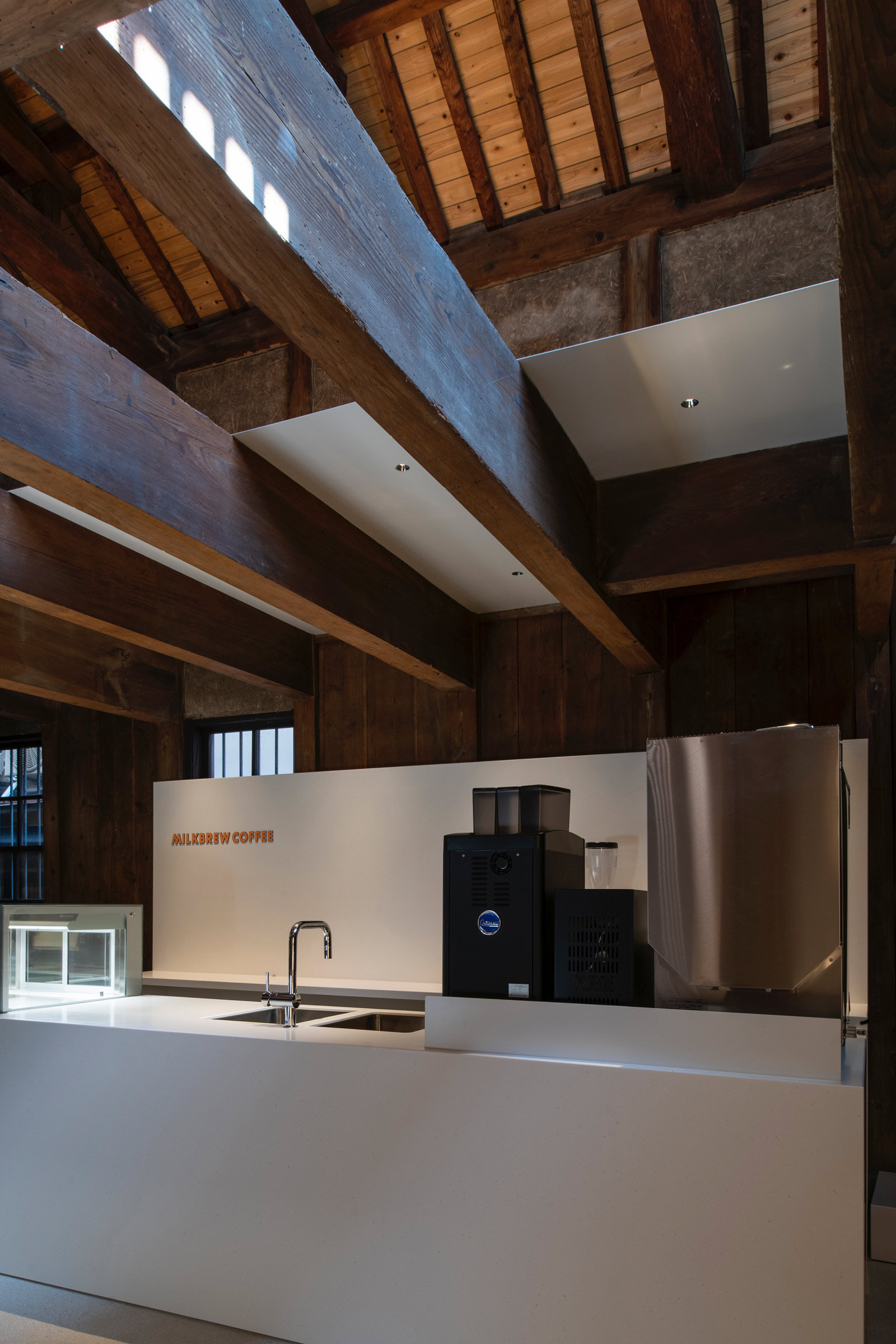 Interior design of Milkbrew coffee, a cafe at Ureshino city, Saga ...