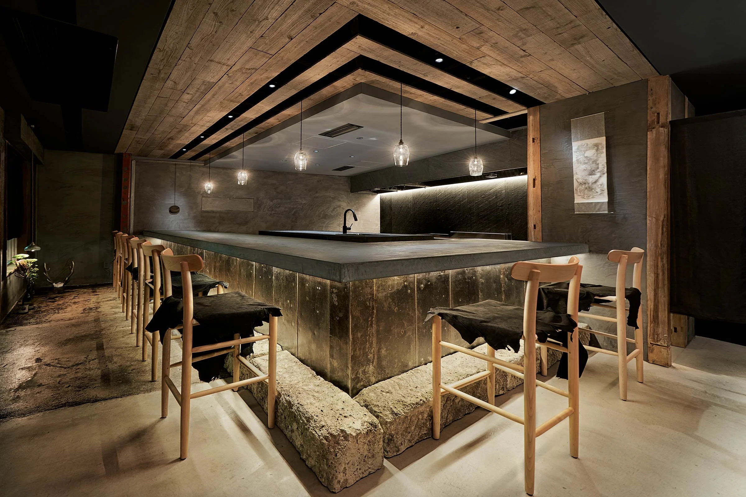 Traditional Sushi Restaurant Interior Design Japanese Shoryu
