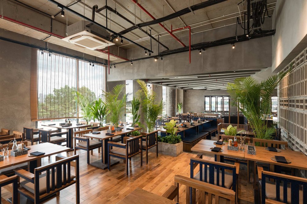 Interior Design - Restaurant Design - Pizza 4P's at Phnom Penh ...