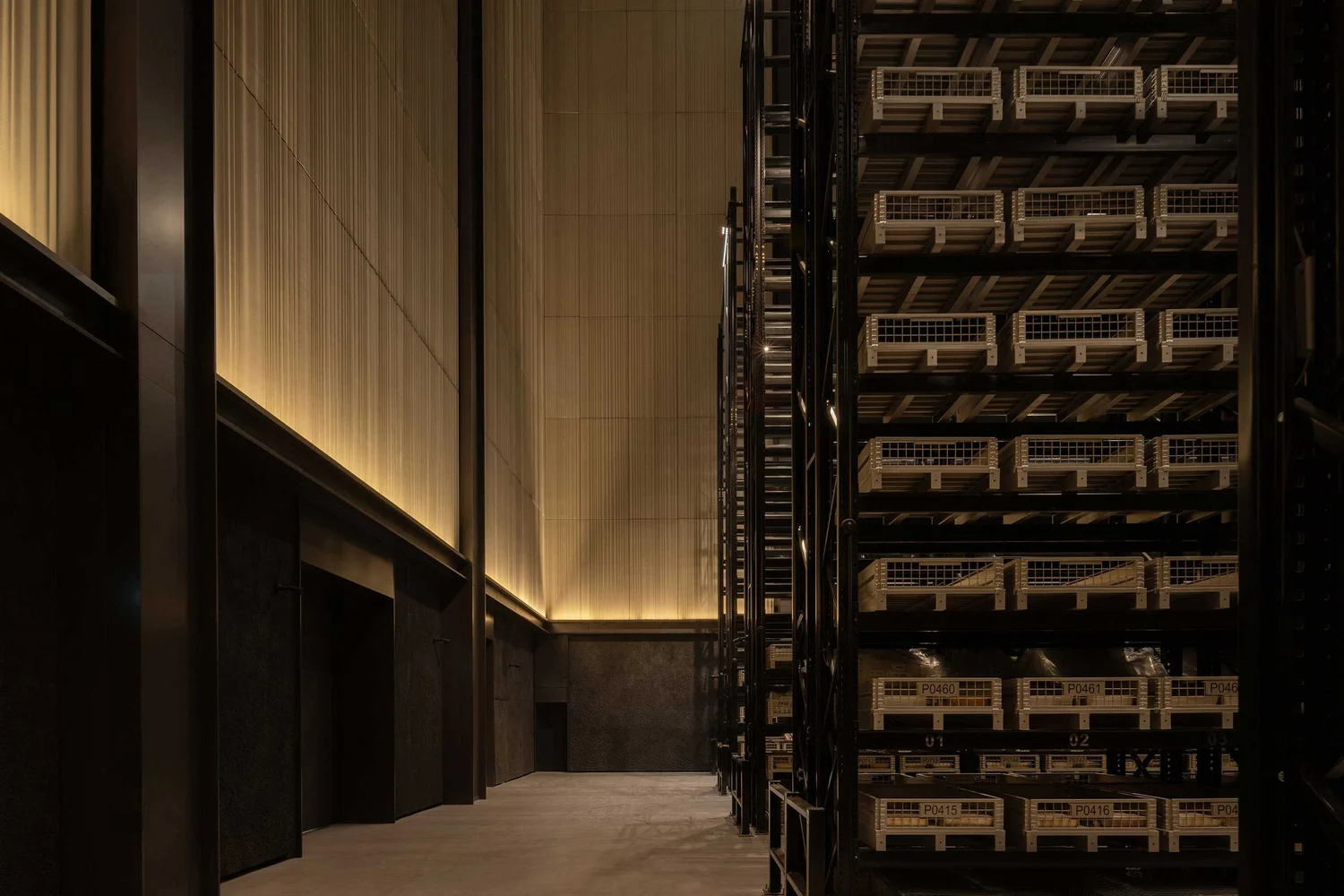 An Industrial Building Becomes an Onyx-Clad Vaulting Facility — Design Anthology