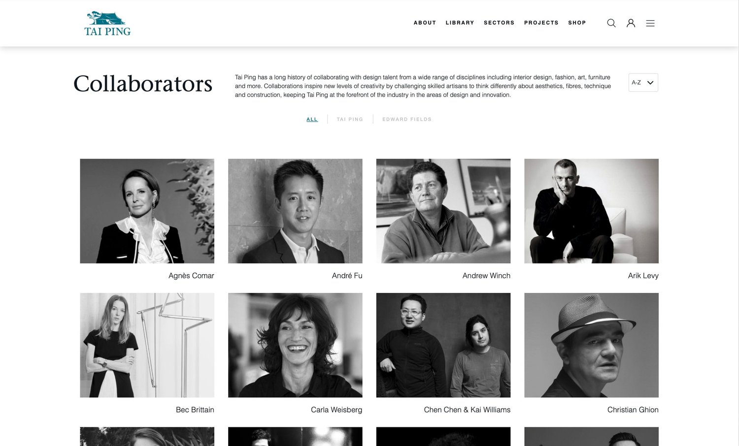 Tai Ping Carpets Website — Design Anthology