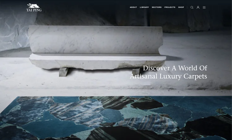 Tai Ping Carpets Website — Design Anthology