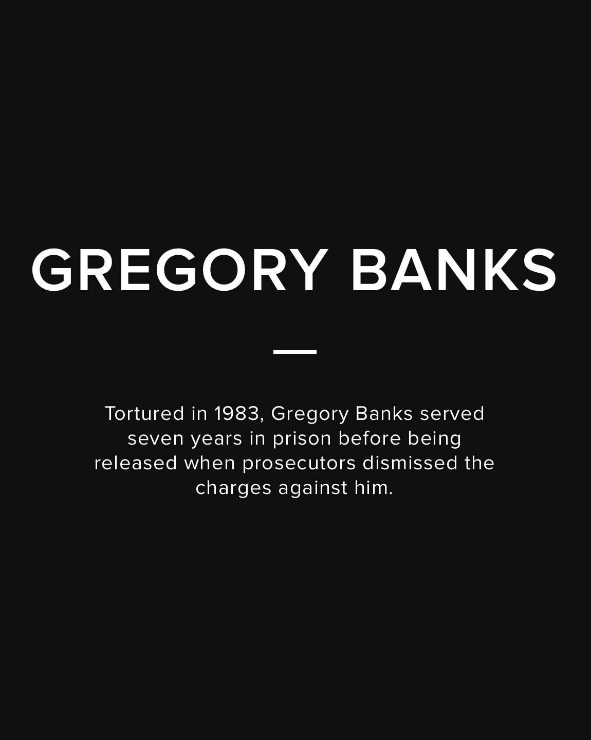 Gregory Banks — Chicago Police Torture Archive