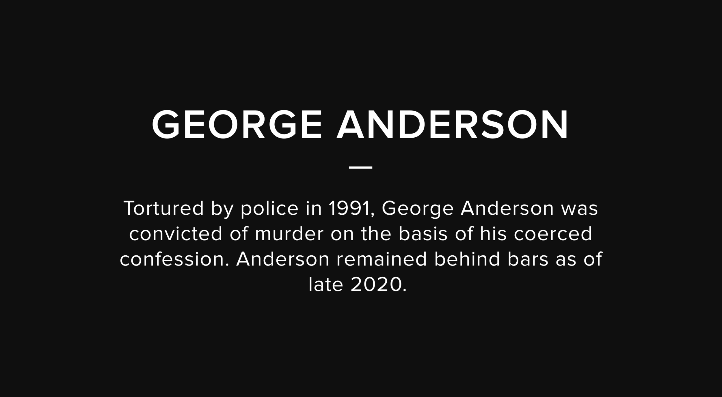 George Anderson — Chicago Police Torture Archive