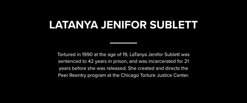 LaTanya Jenifor Sublett — Chicago Police Torture Archive