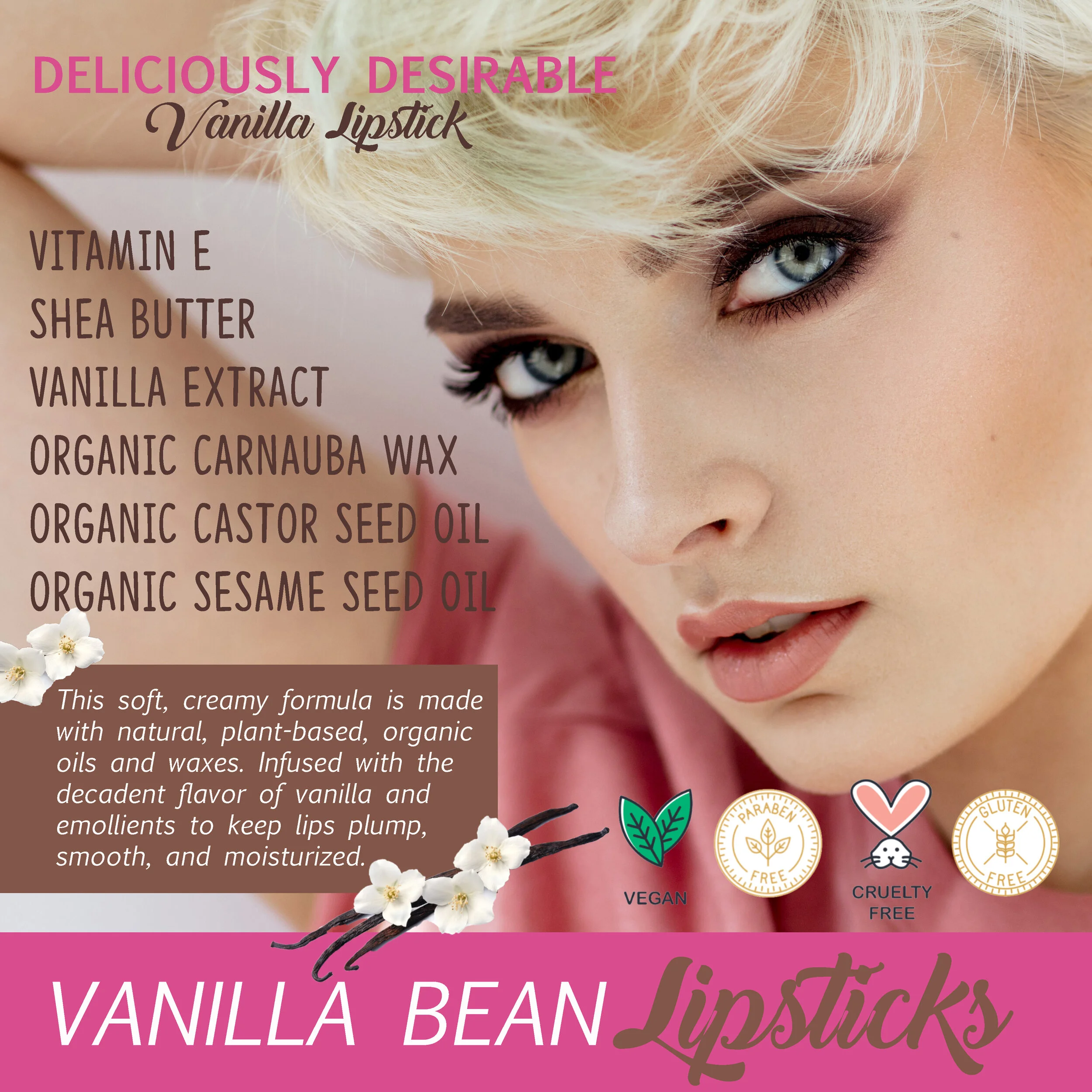 Vanilla Bean Lipsticks — Shop Grafton Cosmetics