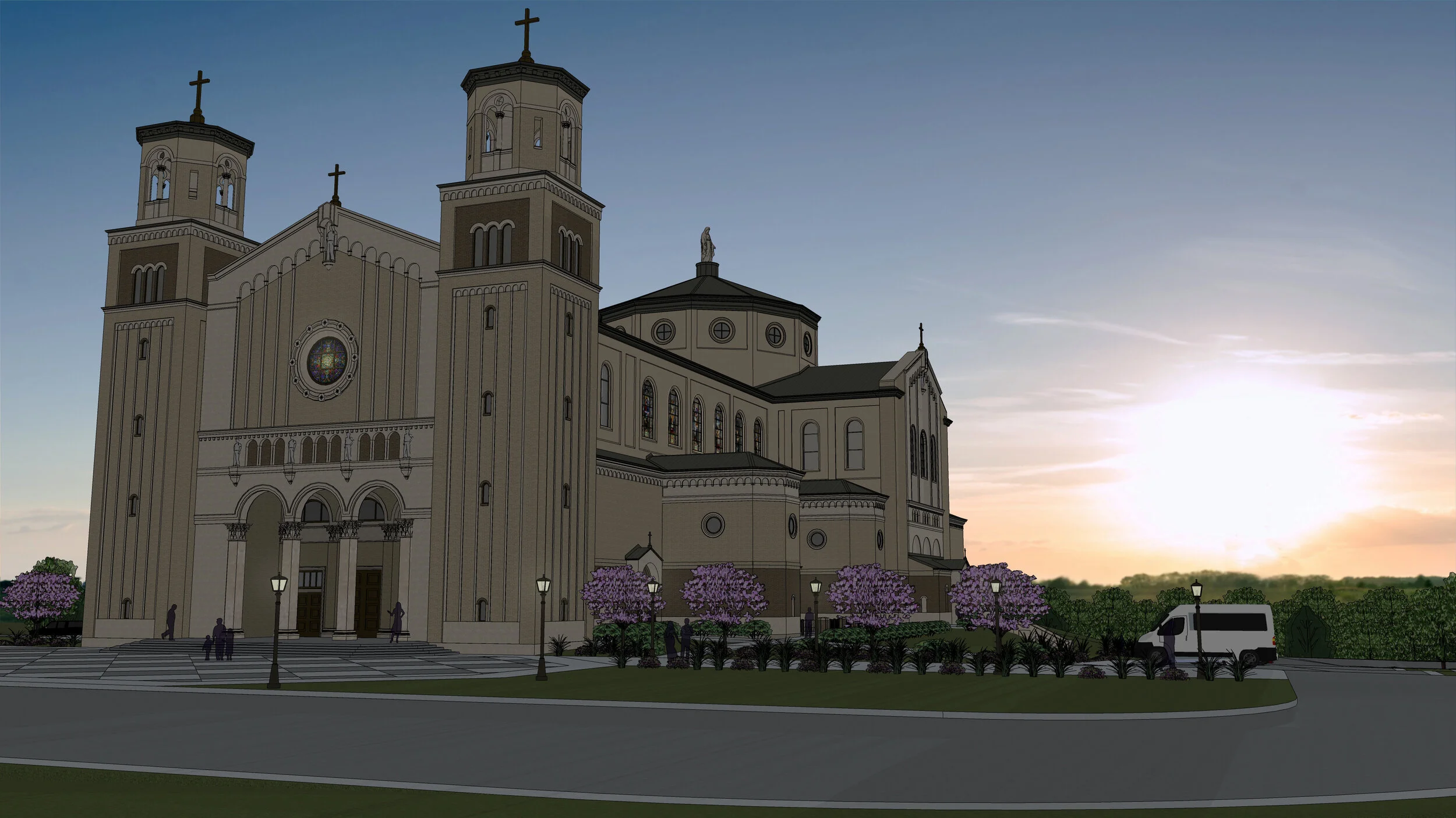 The Piazza, Narthex, and Parlor (7/9) — The Immaculata Church Project