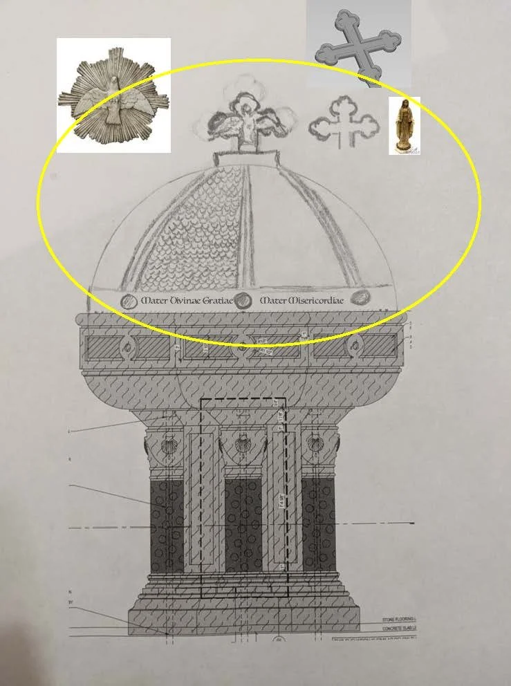 Baptismal Font Dome Cover (total cost: $36,000) — The Immaculata Church ...