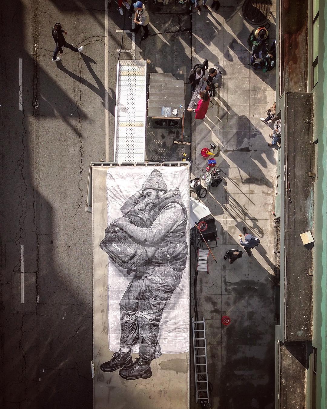 JR Uses Giant Murals to Capture San Francisco as a Work in Progress ...