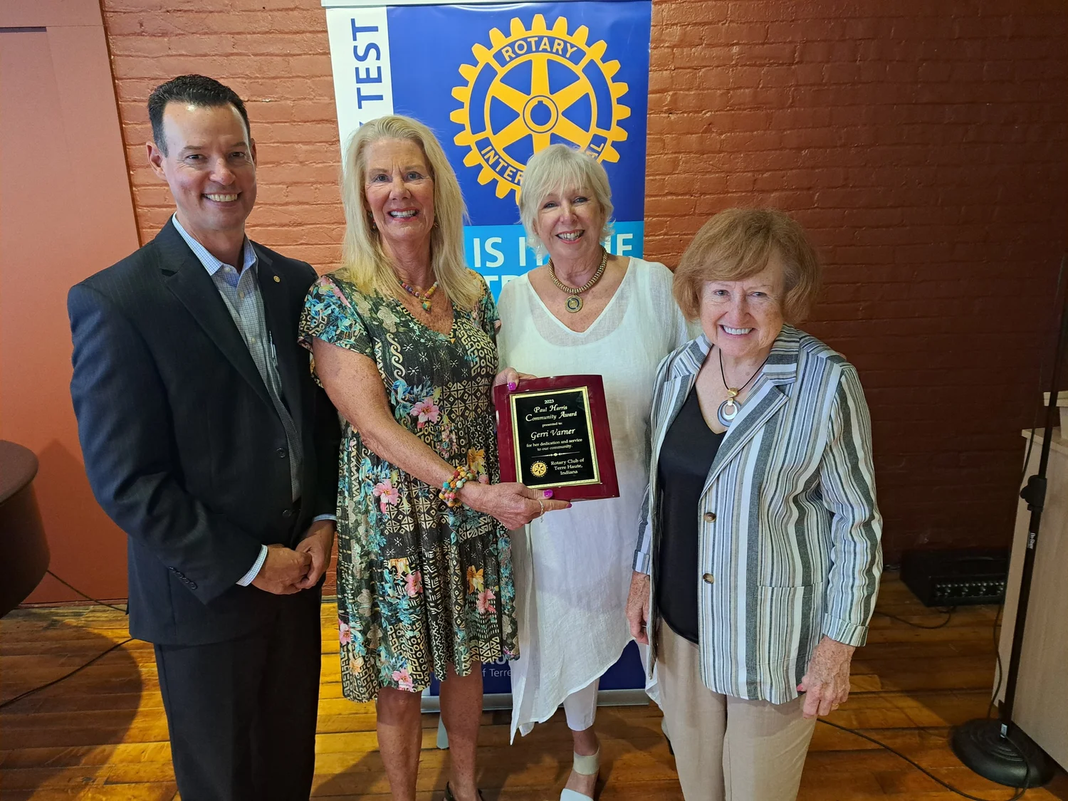 Gerri Varner Receives Paul Harris Award from Rotary — Wabash Valley ...