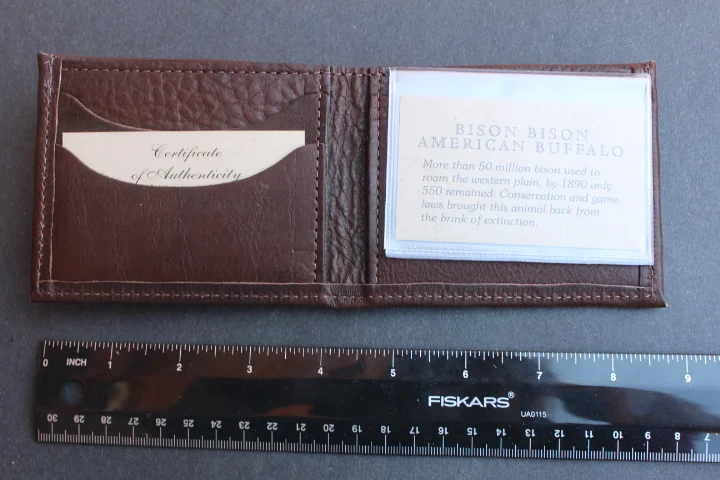 Buffalo Hide Clutch Wallet
