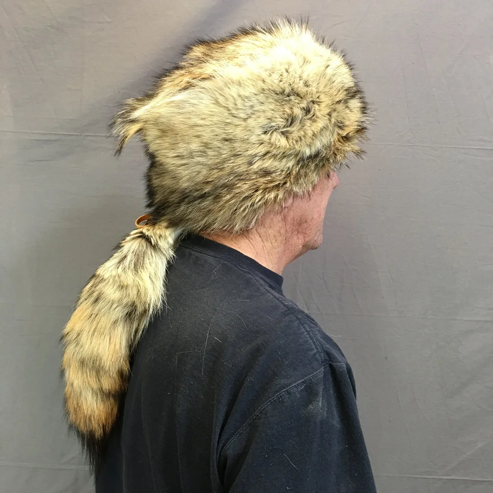 Coyote Fur Trapper Hat