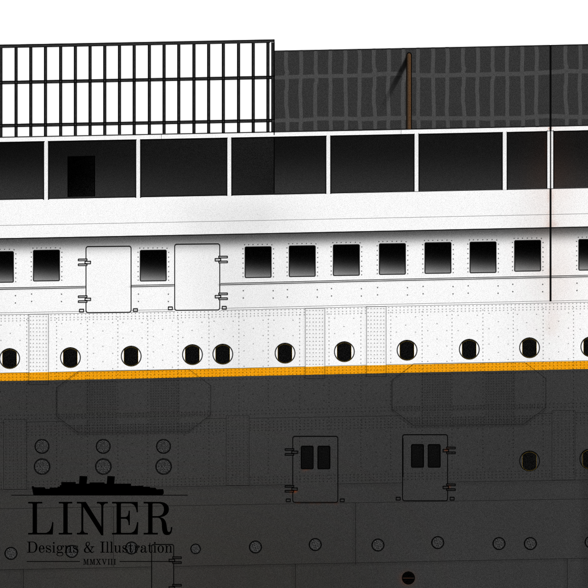 Titanic Launch 1911 — Oceanliner Designs & Illustration