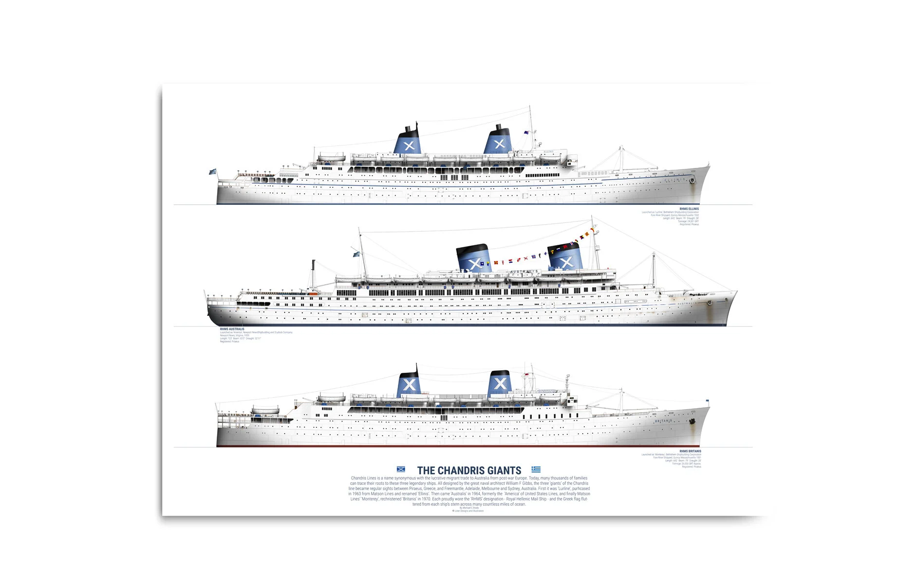 Chandris Lines — Liner Designs & Illustration