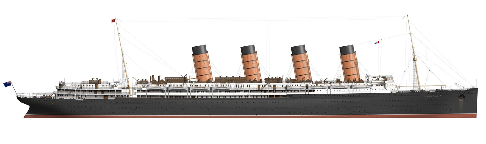 Lusitania 1915 — Ships Illustrated