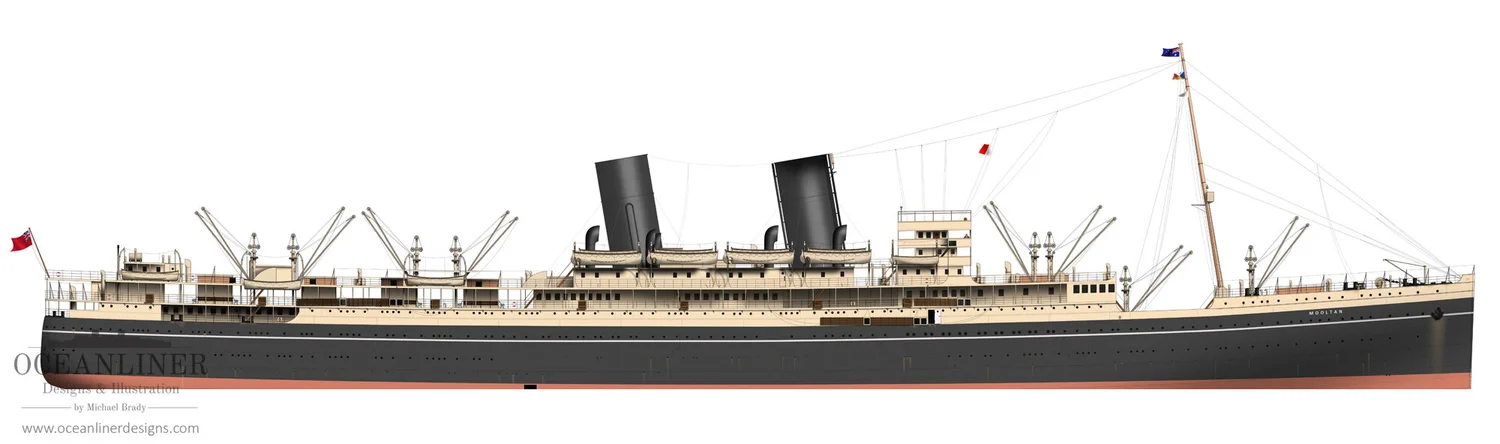 Mooltan 1952 — Ships Illustrated