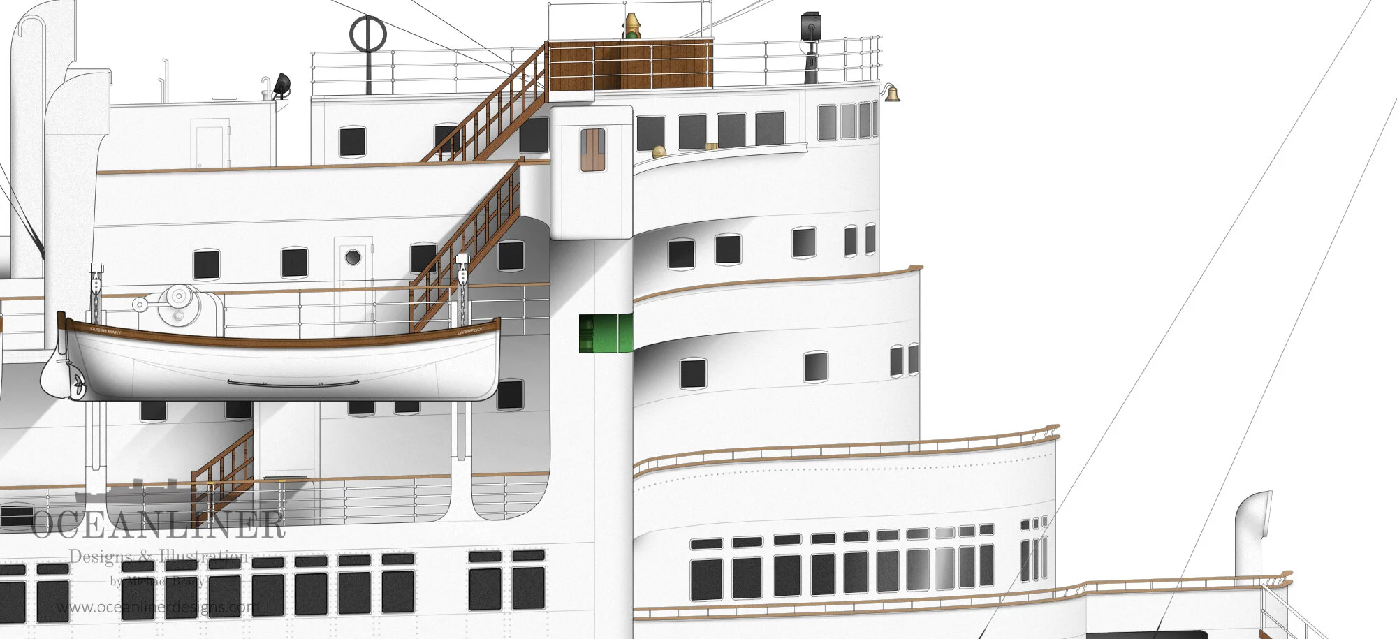 Queen Mary 1936 — Ships Illustrated