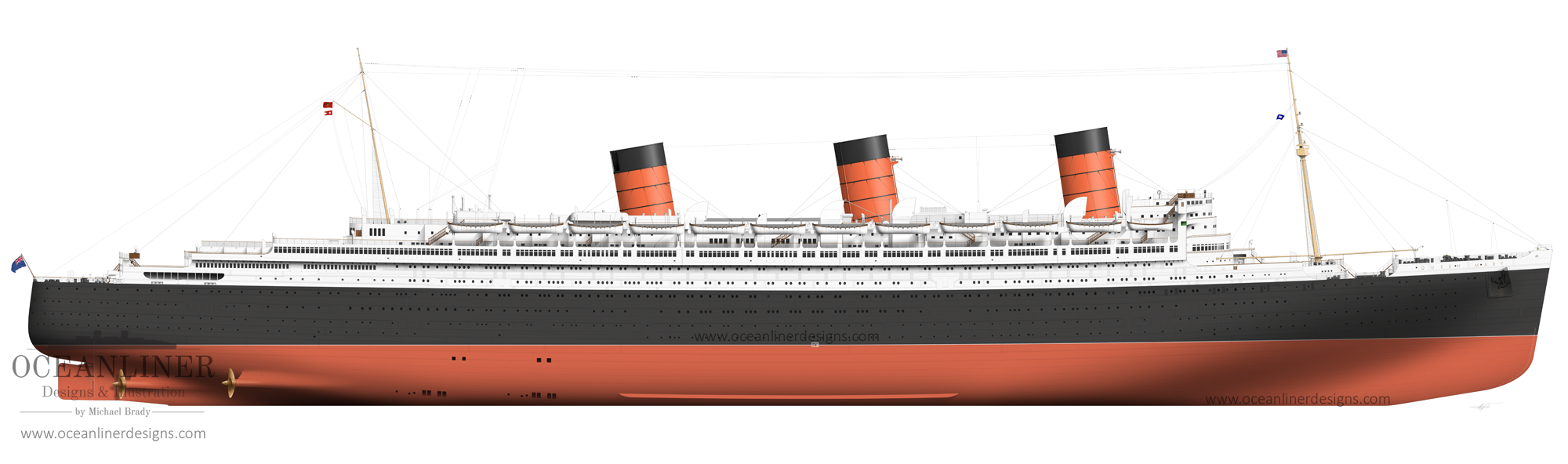 Queen Mary 1936 — Ships Illustrated