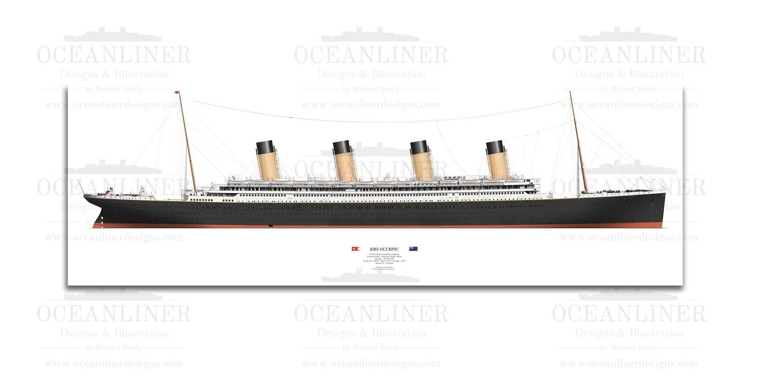 Rms Olympic Model RMS OLYMPIC, Rounds The Knuckle, Pier 59 Manhattan,