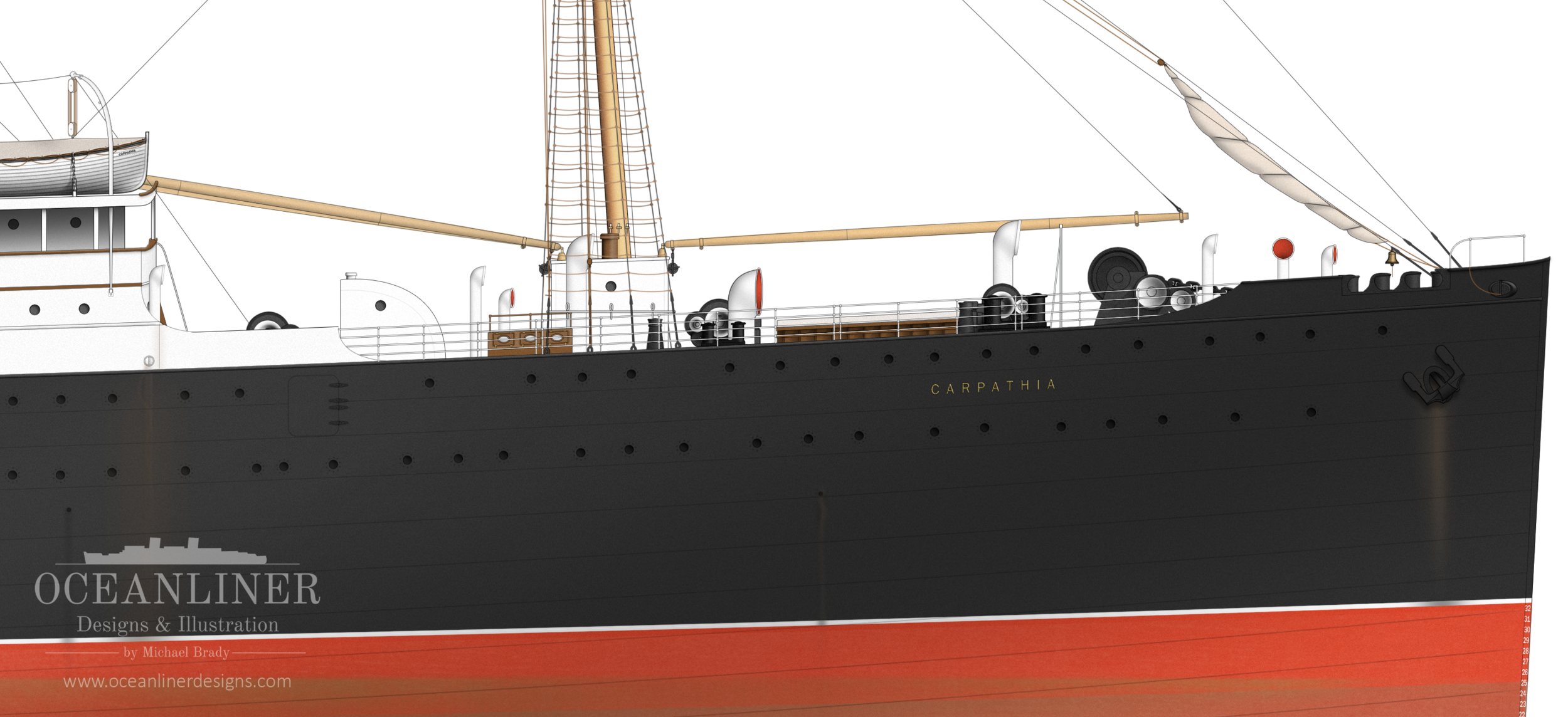 Carpathia 1912 — Ships Illustrated