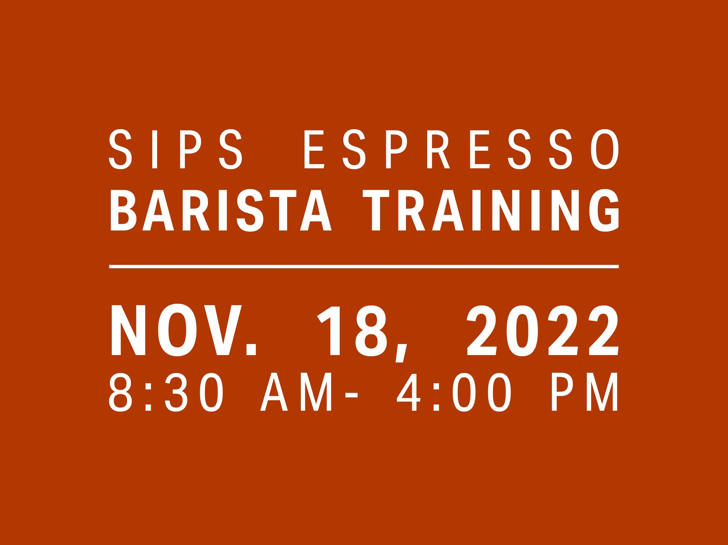 Registration — SIPS Espresso